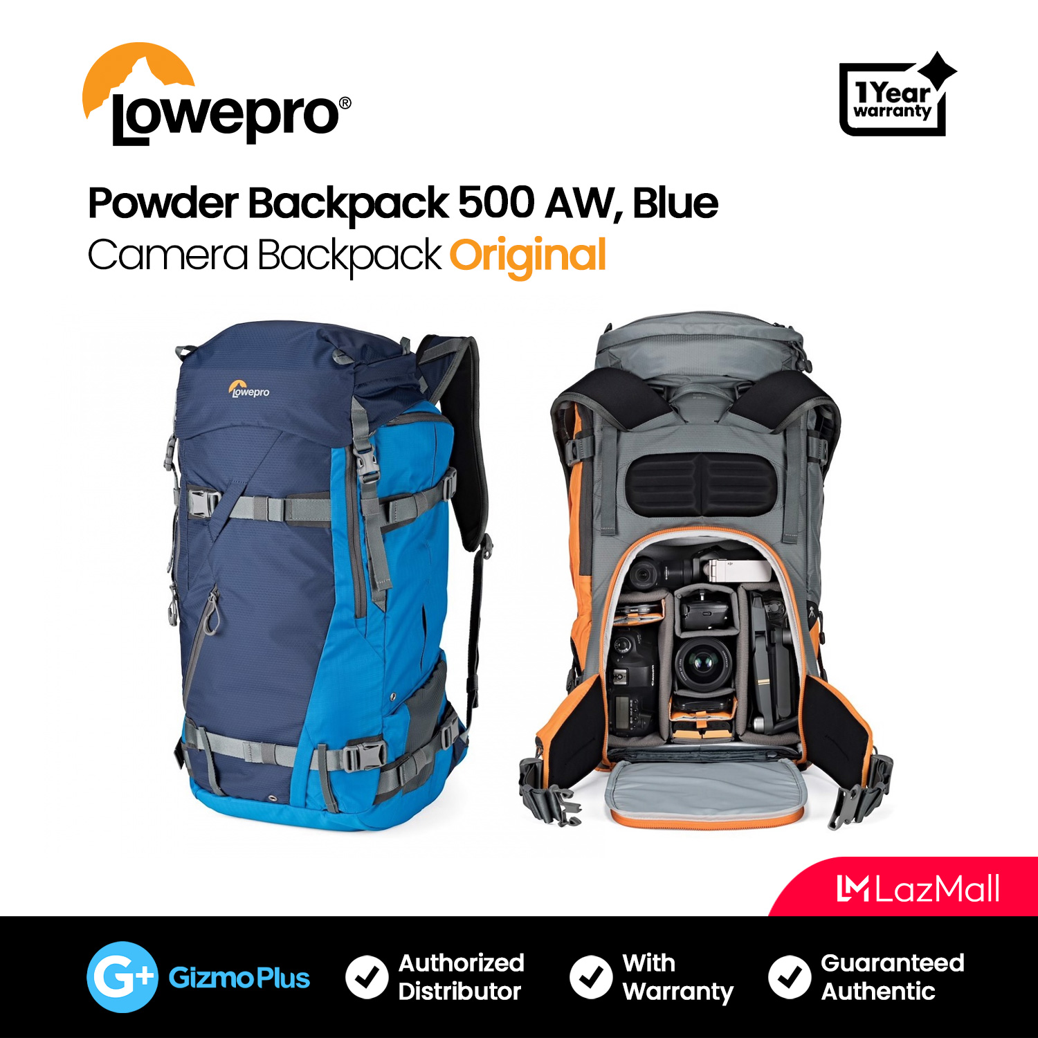 Lowepro Powder 500 All Weather Camera Backpack Camera Bag | Lazada PH