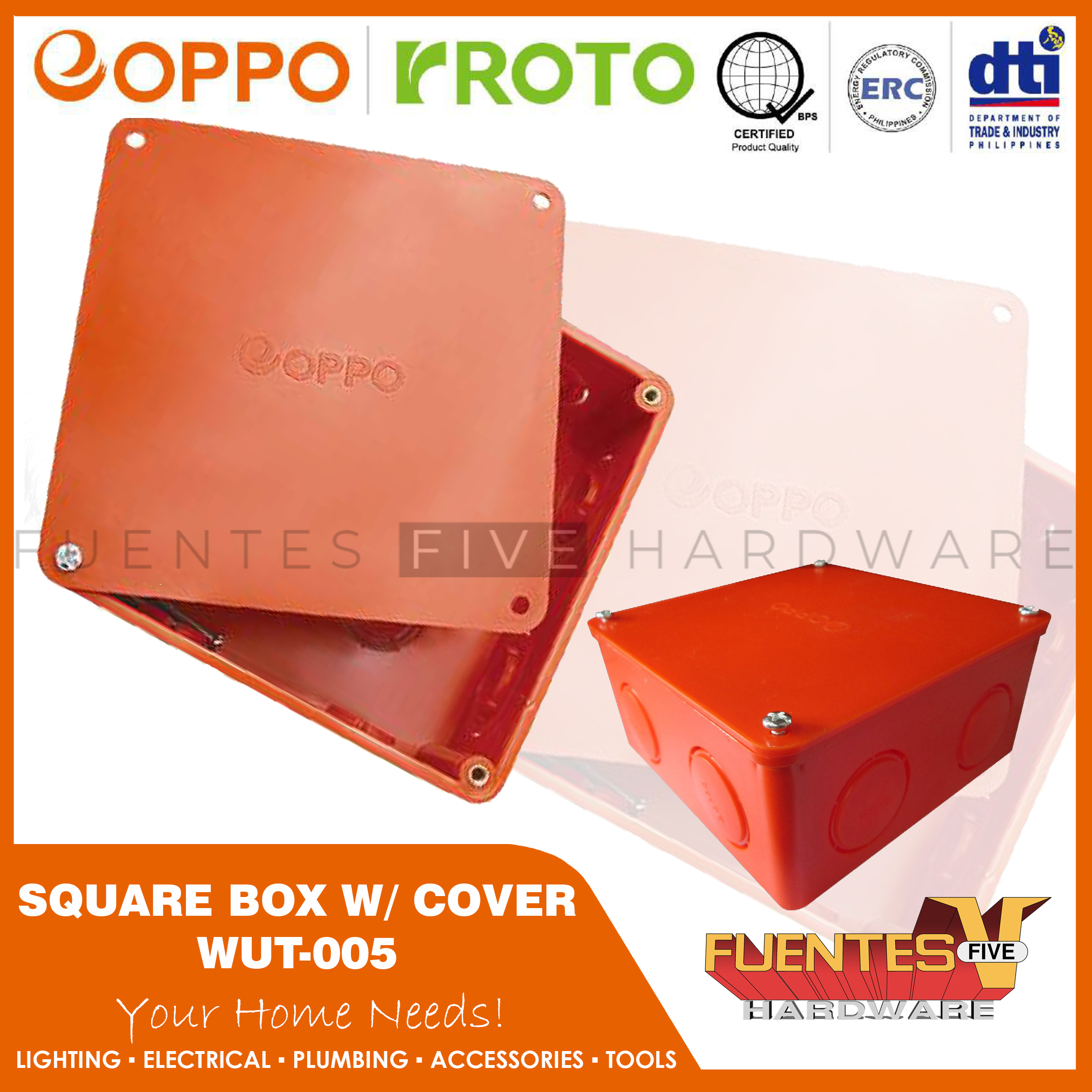 eOPPO Pvc 5x5 Squarebox WUT-005 | Lazada PH