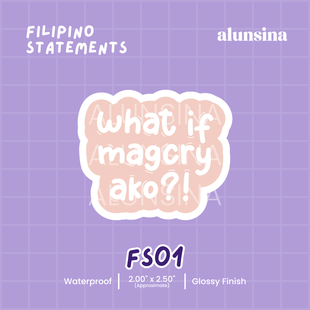 Filipino Statements | Waterproof Stickers | Alunsina | Lazada PH