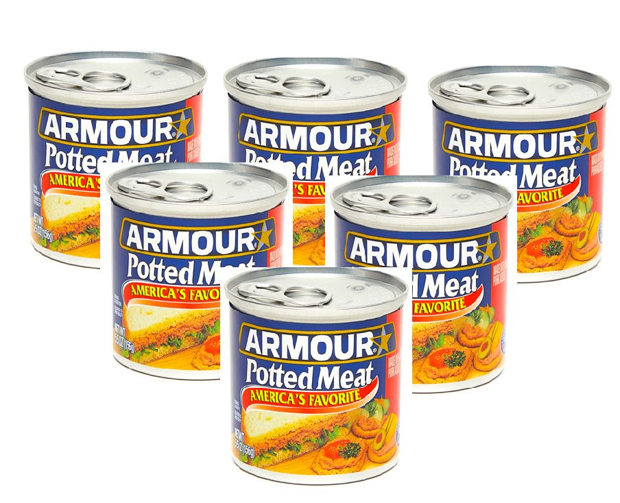 ARMOUR POTTED MEAT AMERICAS FAVORITE 156g set of 6 | Lazada PH