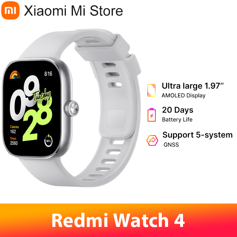 Xiaomi Redmi Watch 4 AMOLED 1.97''Display Blood Oxygen Heart Rate ...