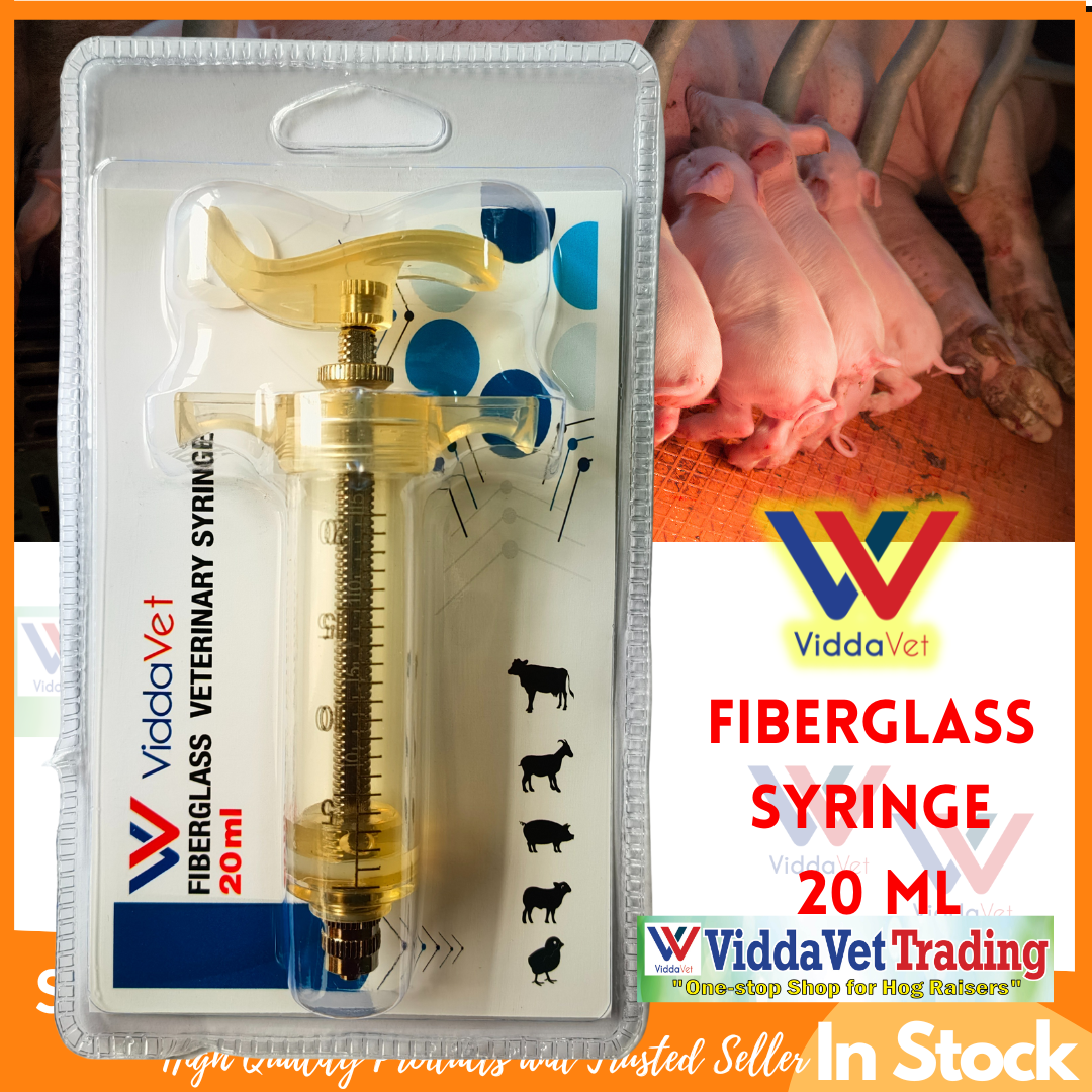 Viddavet Heavy Duty Syringe with Dosage Lock 20 ml syringe for dog ...