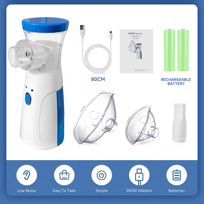 OOKAS Portable Nebulizer Inhaler Ultrasonic Spray Nebulizer Machine For ...