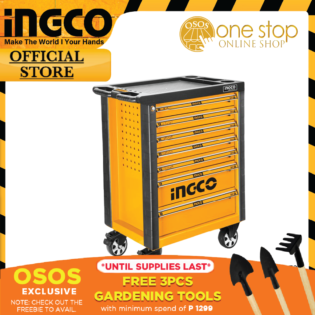 Ingco Original Industrial (Empty) Roller Cabinet with 7pcs Drawers ...