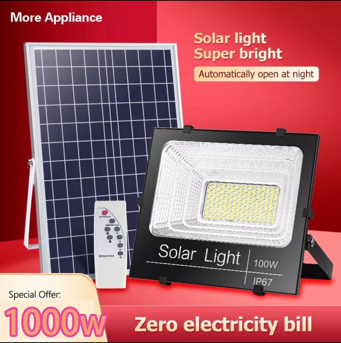 【COD】(10 Years Warranty) Solar Led 45W 75W 100W 200 300W 500W 800W ...