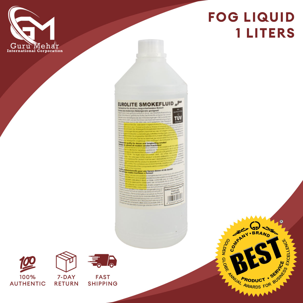 FOG LIQUID (KAYA) - DJ Smoke-II 1 Liter High Quality Fog Liquid, Fog ...