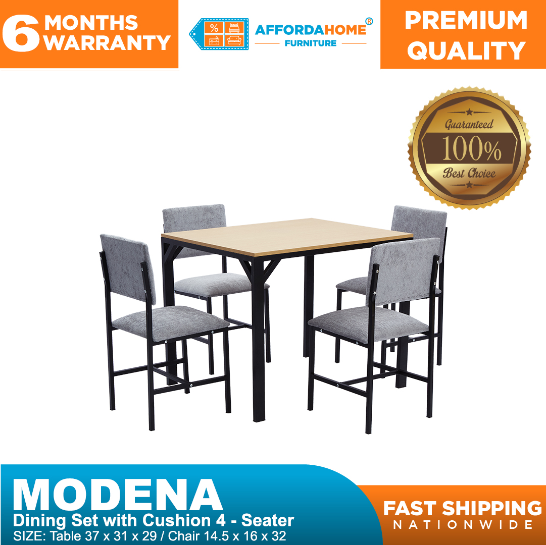 Modena Dining Set With Cushion - Affordahome Furniture | Lazada PH