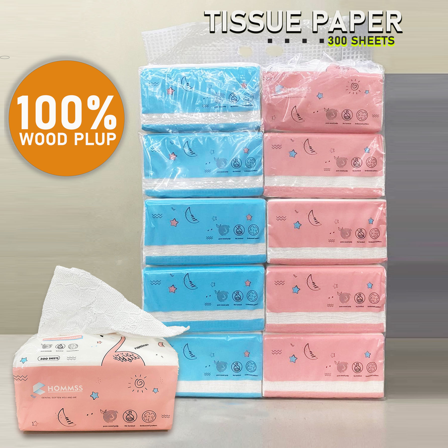 Variety FT-669 Sheets Disposable Inter-Folded Facial Tissue cleaning ...