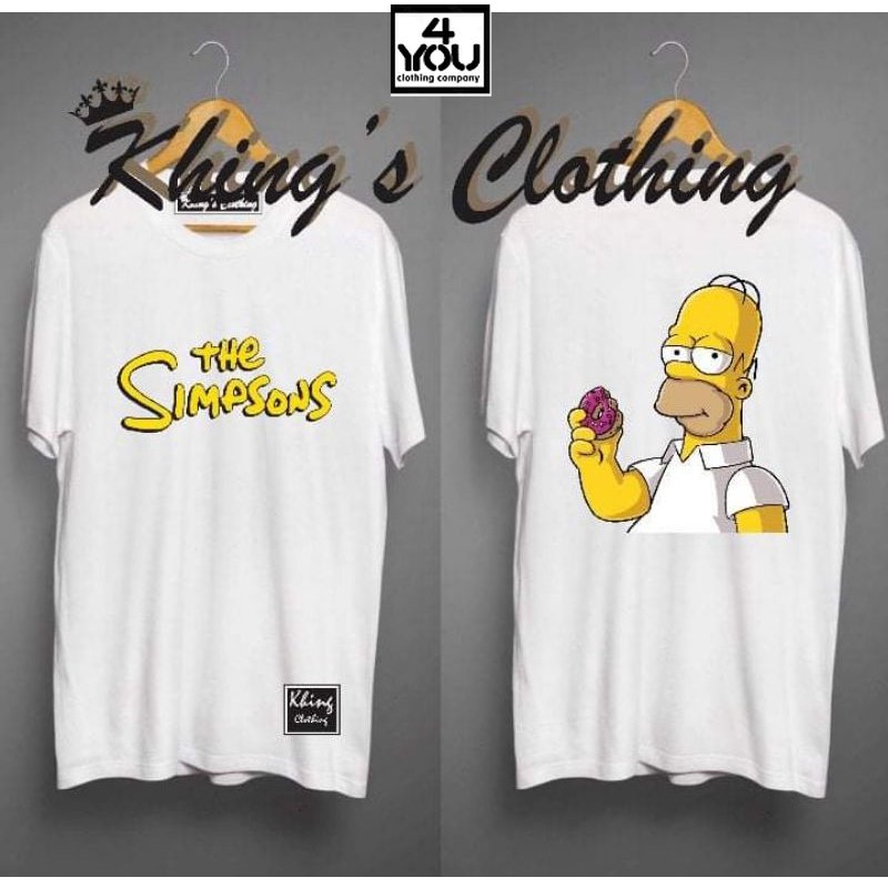 the simpsons front and back shirt | Lazada PH