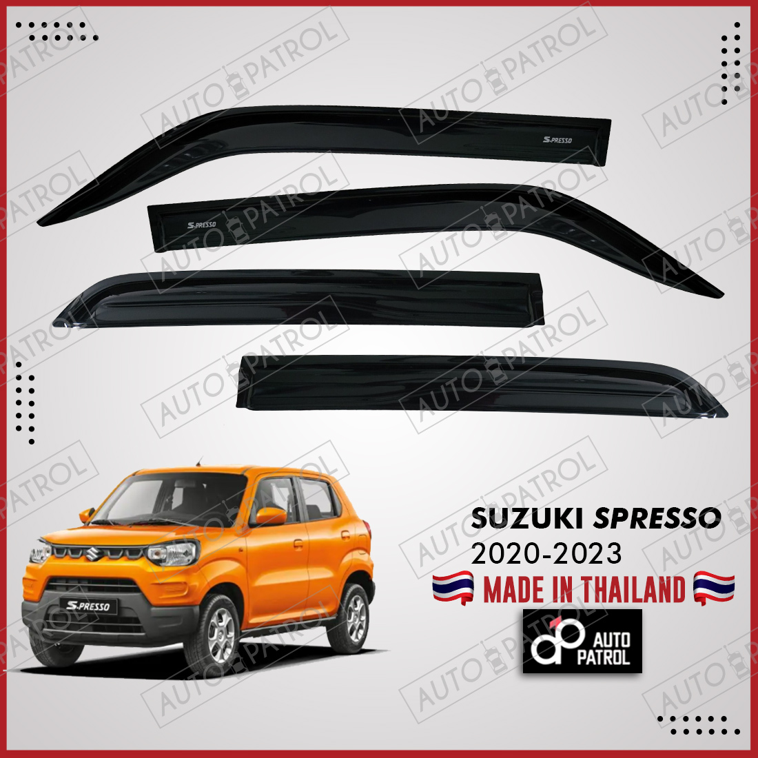 Suzuki S-Presso / Spresso 2020-2023 Window Door Visor Black / Rain ...