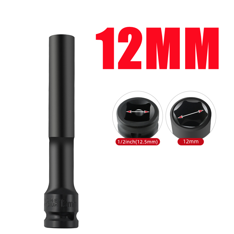 1/2" Drive Deep Impact Socket Set Hex Socket Impact Wrench Hex Socket ...