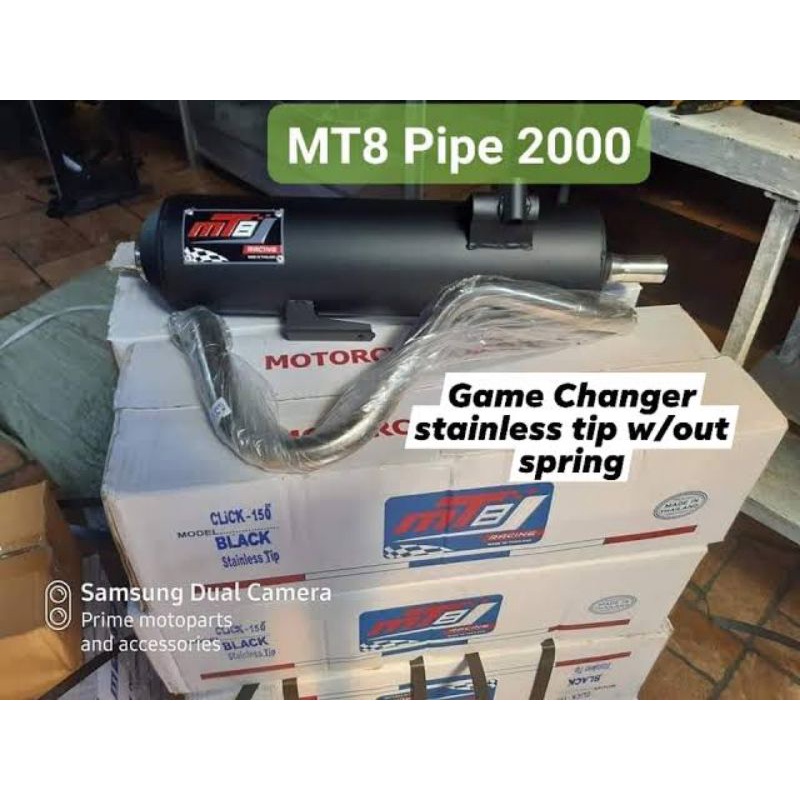 popular MT8 PIPE FOR CLICK 150i / CLICK 125i game changer stainless tip ...