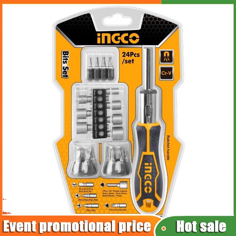 INGCO by Winland Ratchet Screw Driver 24PCS/SET HKSDB0248 ING-HT ...