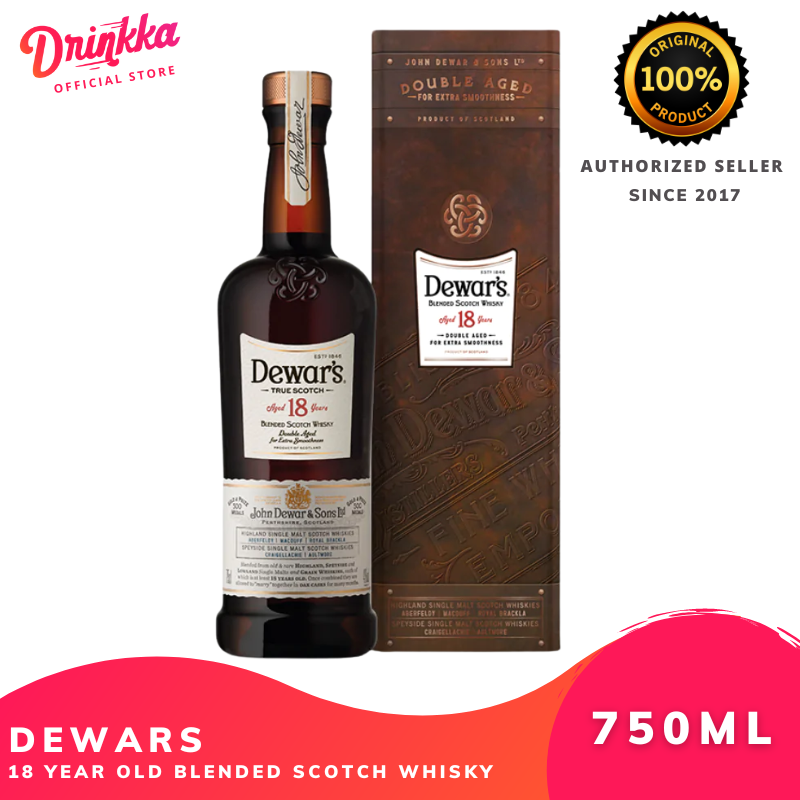Dewars 18 year old Blended Scotch Whisky 750ml | Drinkka | Lazada PH