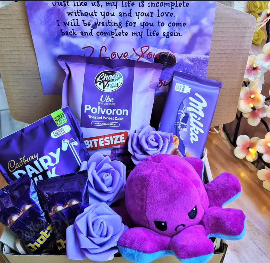 Purple Surprise Bundle Giftset best Gift for Girlfriend Best Friend Boyfriend LDR Couple ...