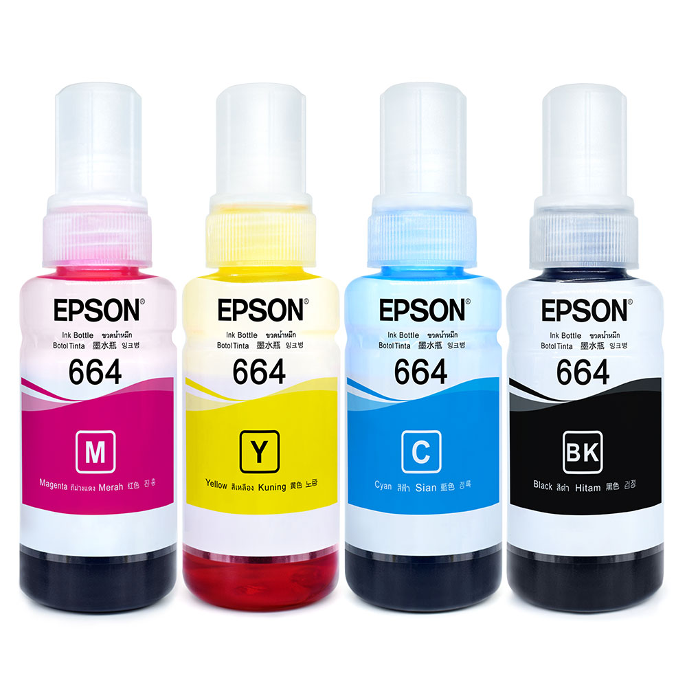 Epson 664 ink Original Genuine Bottle T664 ink L350 L110 L355 L365 L120 L121 L200 L1300 L220 ...