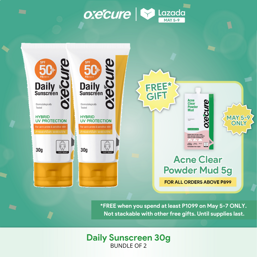 OXECURE Daily Sunscreen SPF 50+/PA++++ 30g, Bundle of 2 | Lazada PH