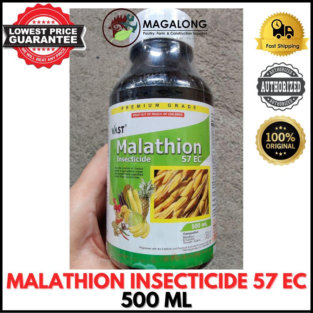 MALATHION INSECTICIDE 57 EC 500 ml - SAFE TO USE ON ANIMALS - VAST ...