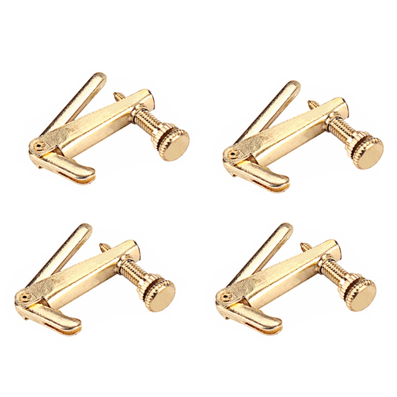 4 Pcs Violin Fine Tuner Adjuster Iron for 3/4 4/4 Size Violin ...