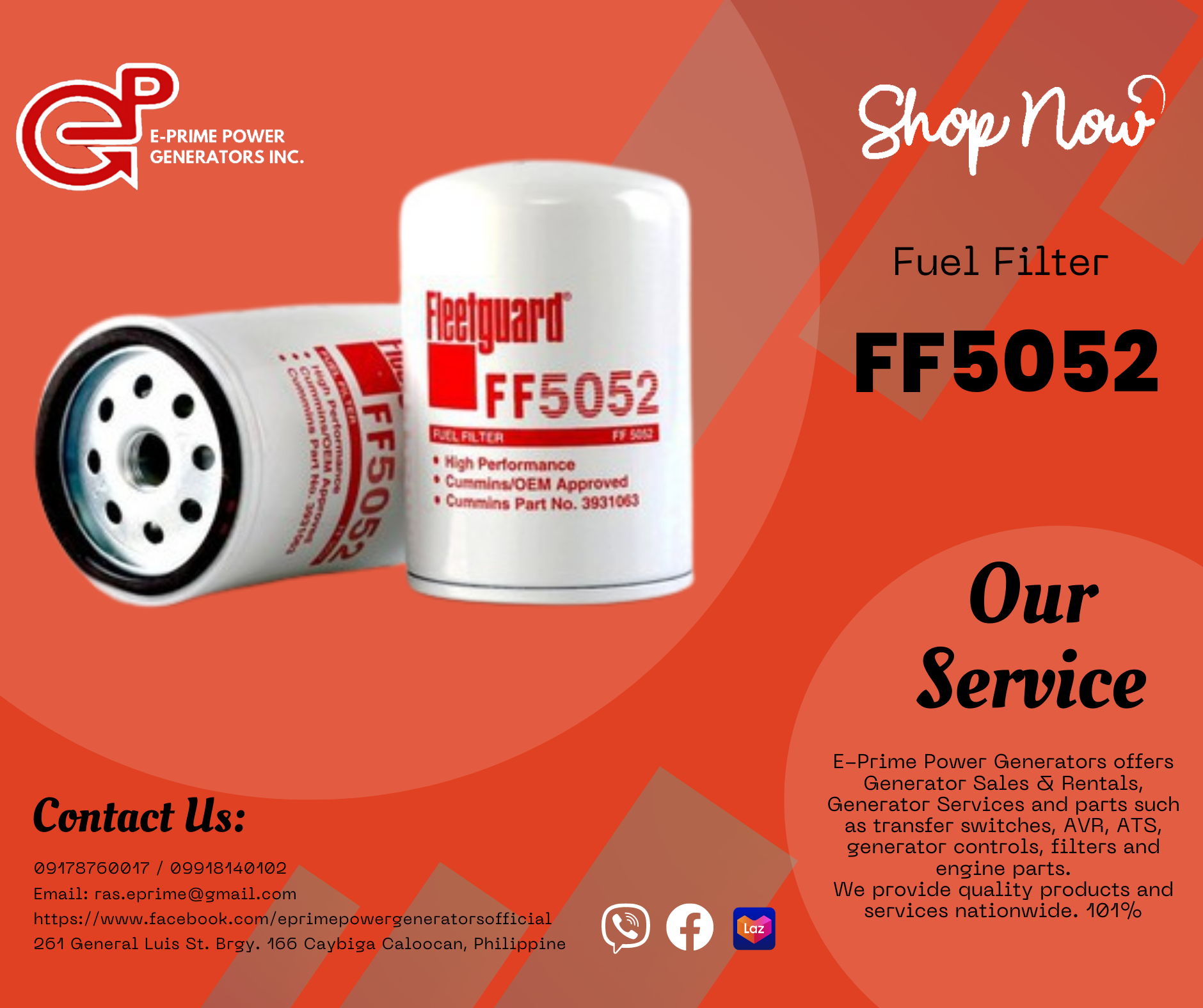 FF5052 ( Fuel Filter) | Lazada PH