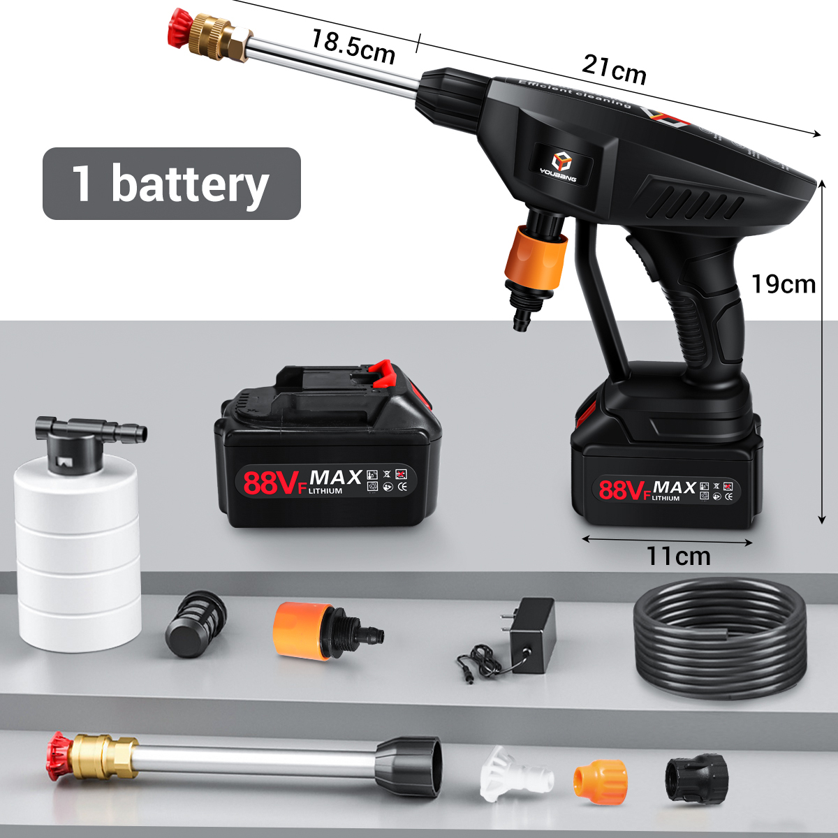 pressure washer portable car machine set cordless car wash spray high ...