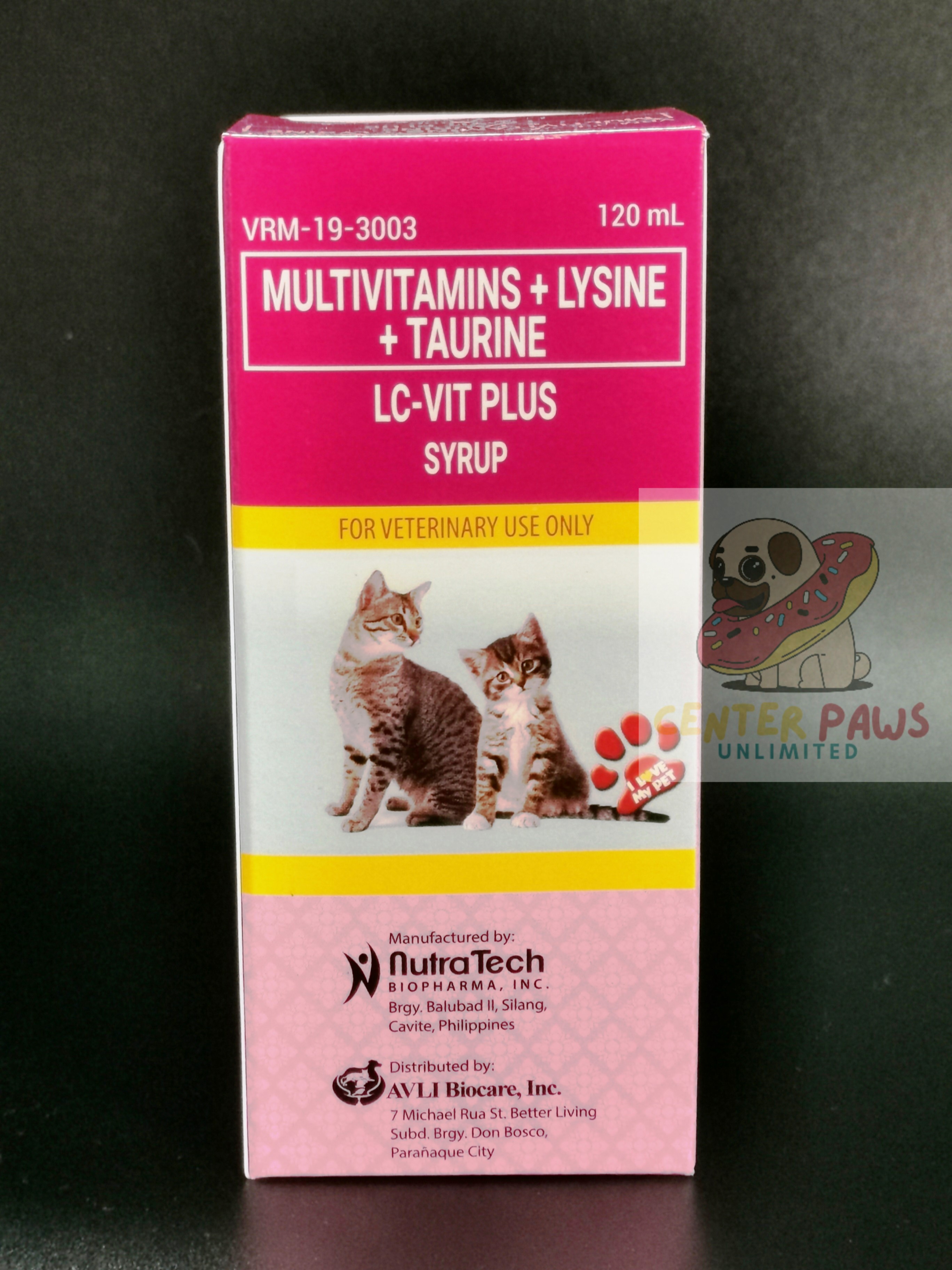 LC-Vit PLUS Syrup - 120ml FOR CATS (LC Vit Plus Multivitamins + Lysine ...