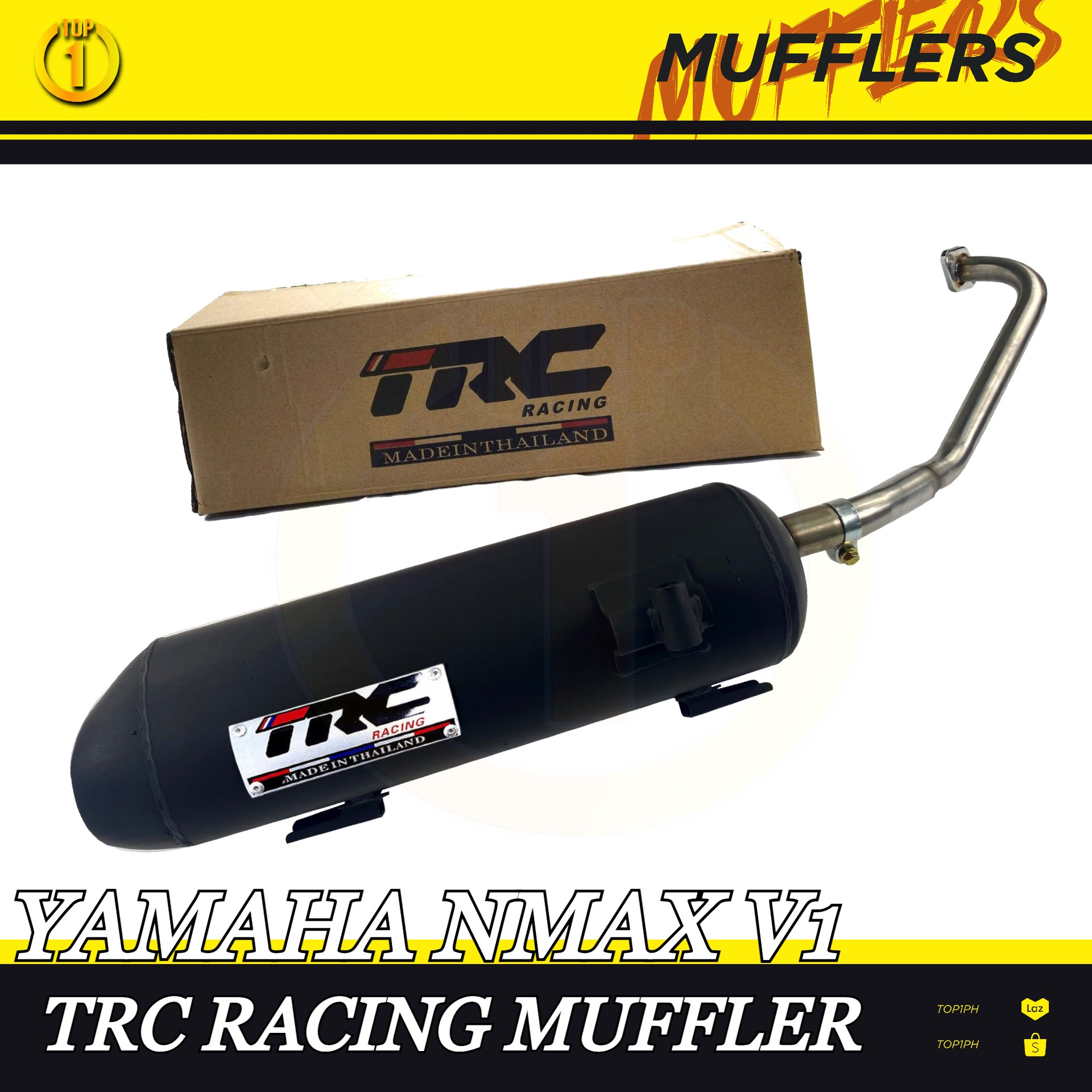 Yamaha Nmax V1 TRC Muffler Pipe Full Exhaust System Motorycycle ...