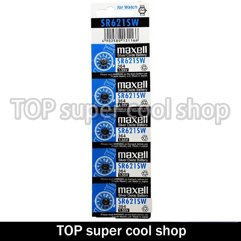 Maxell SR621SW Silver Oxide Battery Pack of 5(SR626SW/SR621SW) | Lazada PH
