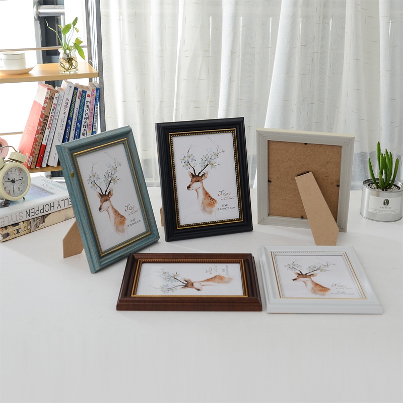 Elegant Pictures Frames Desk Table Resin Decor Photo Frame with ...