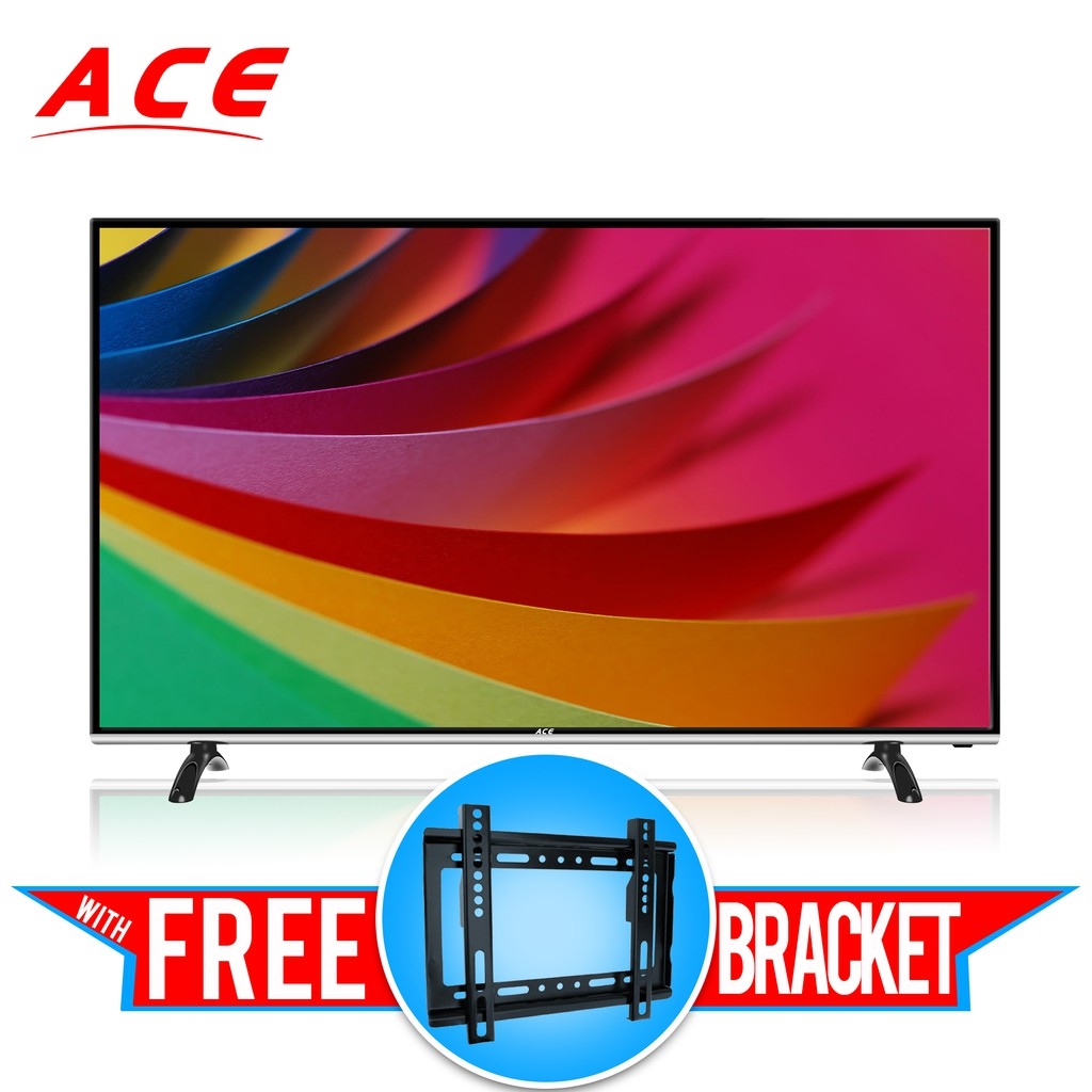 ACE 32 Slim HD Smart TV Black LED-808 ZE19 Android 9.0 with Bracket ...