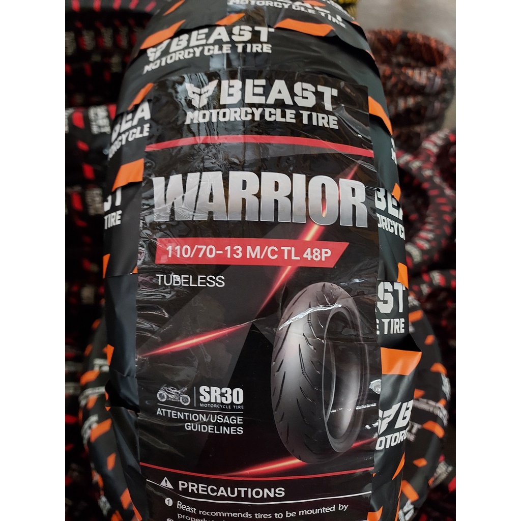 BEAST TIRE TUBELESS WARRIOR SR30 (WITH1 TIRE SEALANT AND 1 PITO ...