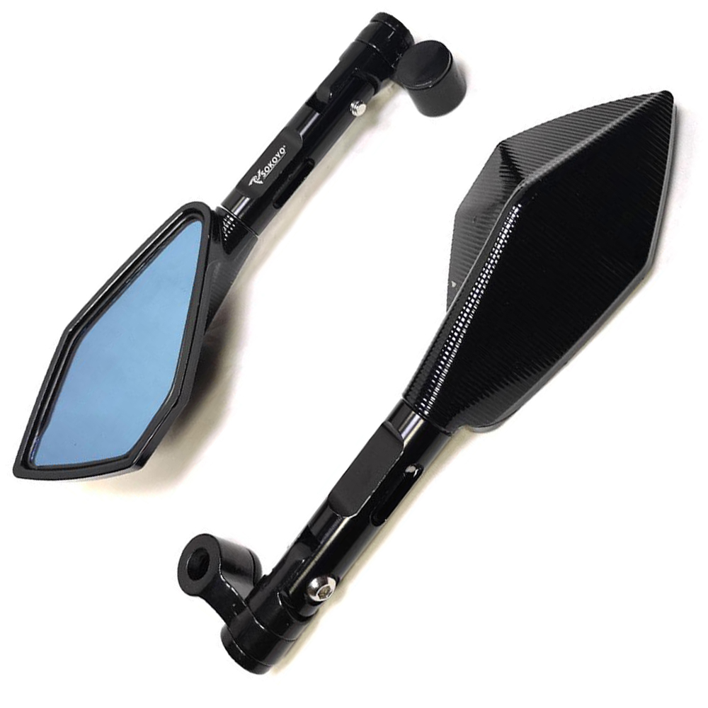 Side Mirror 1Pair For Honda Yamaha Suzuki Kawasaki Universal 1 Set Xrm ...