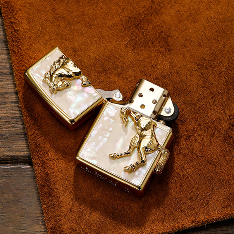 Authentic zippo lighter American Zippo Shell Zodiac Junma to successful ...