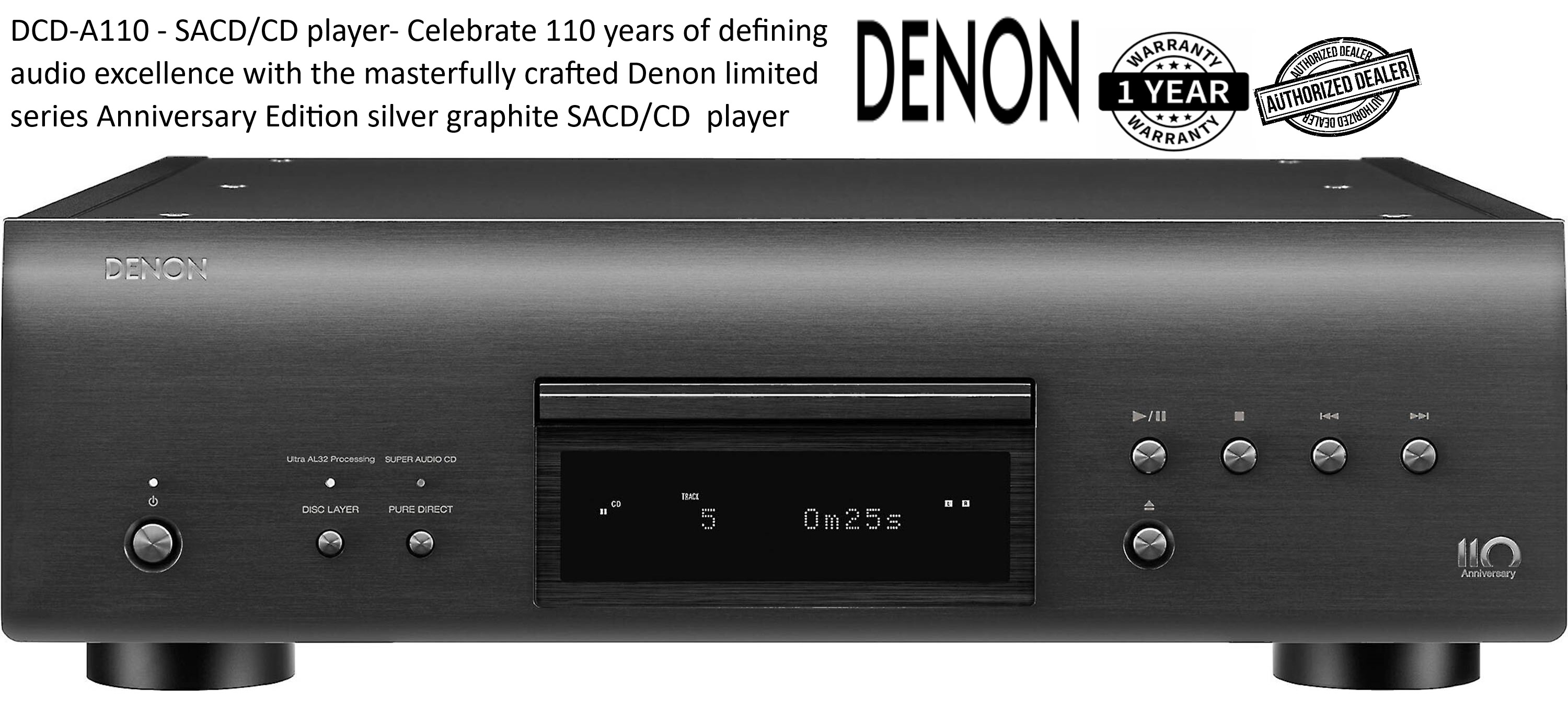 Denon DCD-A110 - SACD/CD player 110 Anniversary Edition DCDA110 | Lazada PH