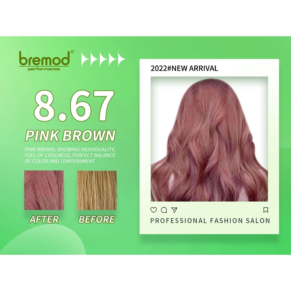 BREMOD HAIR COLOR WITH OXIDIZING CREAM 100 ML - 1 SET | Lazada PH