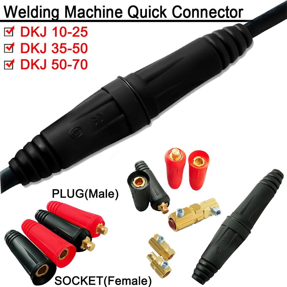 DKJ10-25 35-50 50-70 Europe Welding Machine Quick Fitting Connector ...