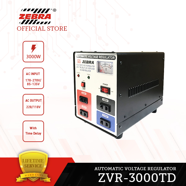 ZEBRA 3000W AVR With Time Delay Power Supply for Computer and ...