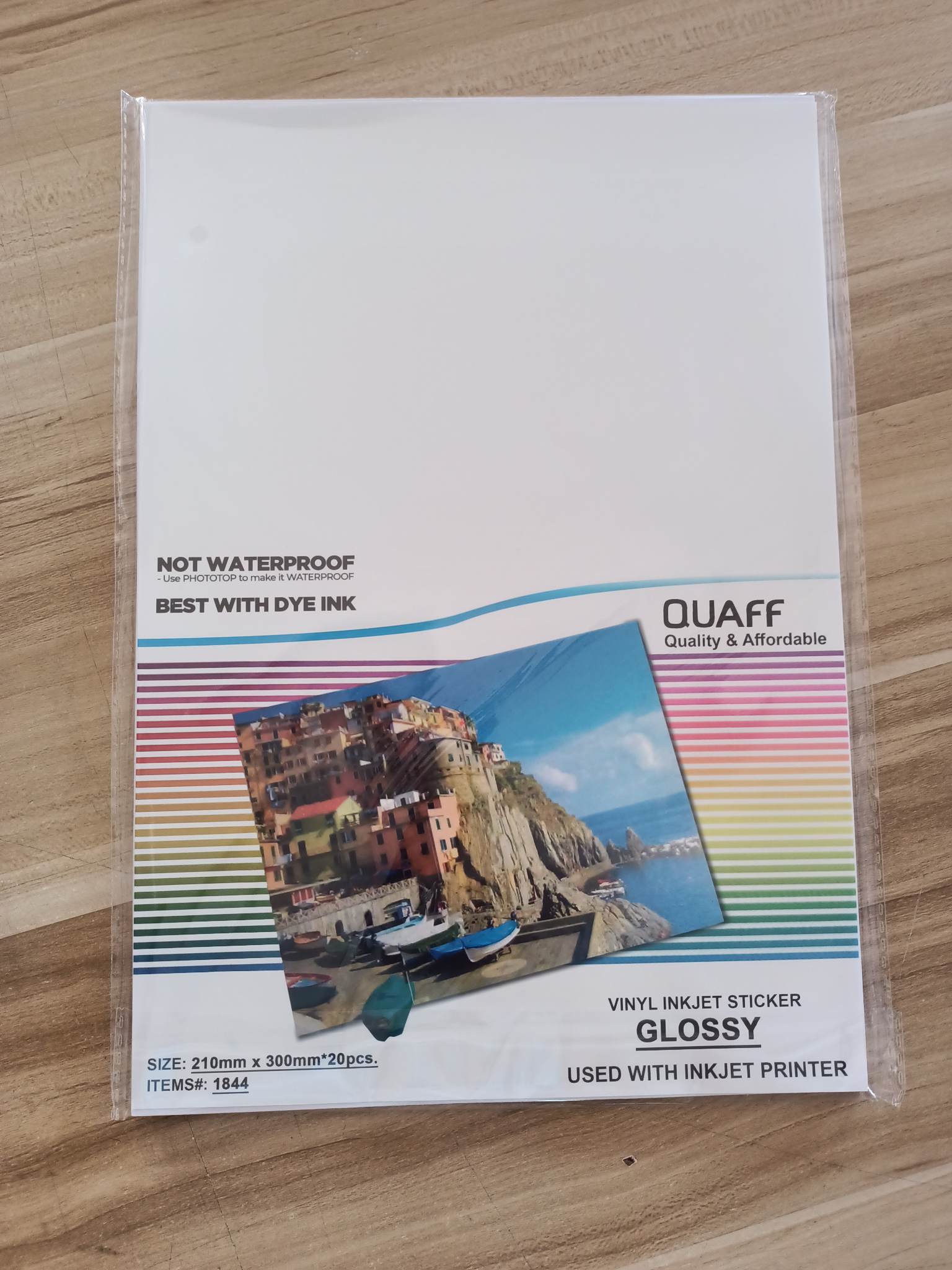 1Pck Quaff Printable Vinyl Inkjet Sticker Glossy A4 - Cuyi Cebu | Lazada PH