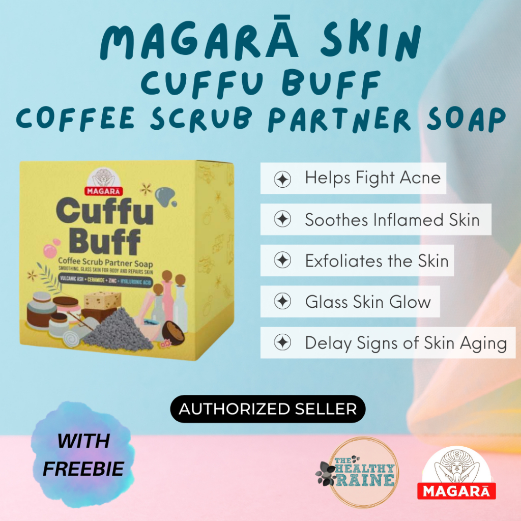 MAGARA SKIN Cuffu Buff Coffee Scrub Partner Soap WITH FREEBIE | Lazada PH