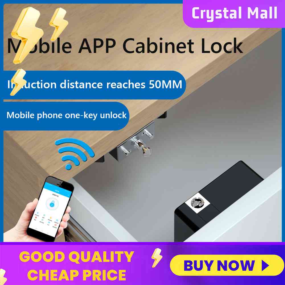 [Arrived within 3 days] T8 Smart Cabinet Drawer Lock IC Card TTLock APP ...