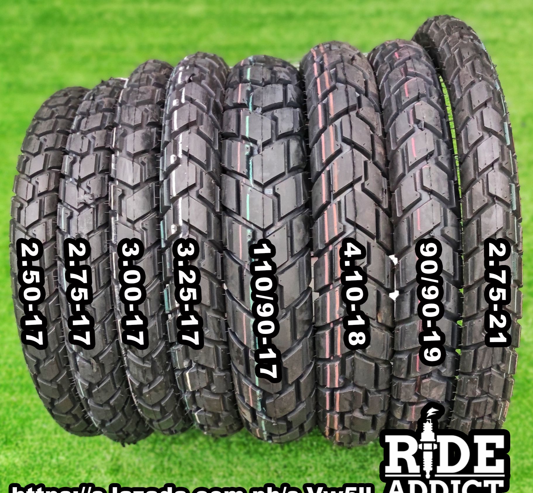 LEO RAPTOR DUAL SPORT TUBE TYPE TIRE FOR CAFE RACER / BRAT 17" 18" 19 ...