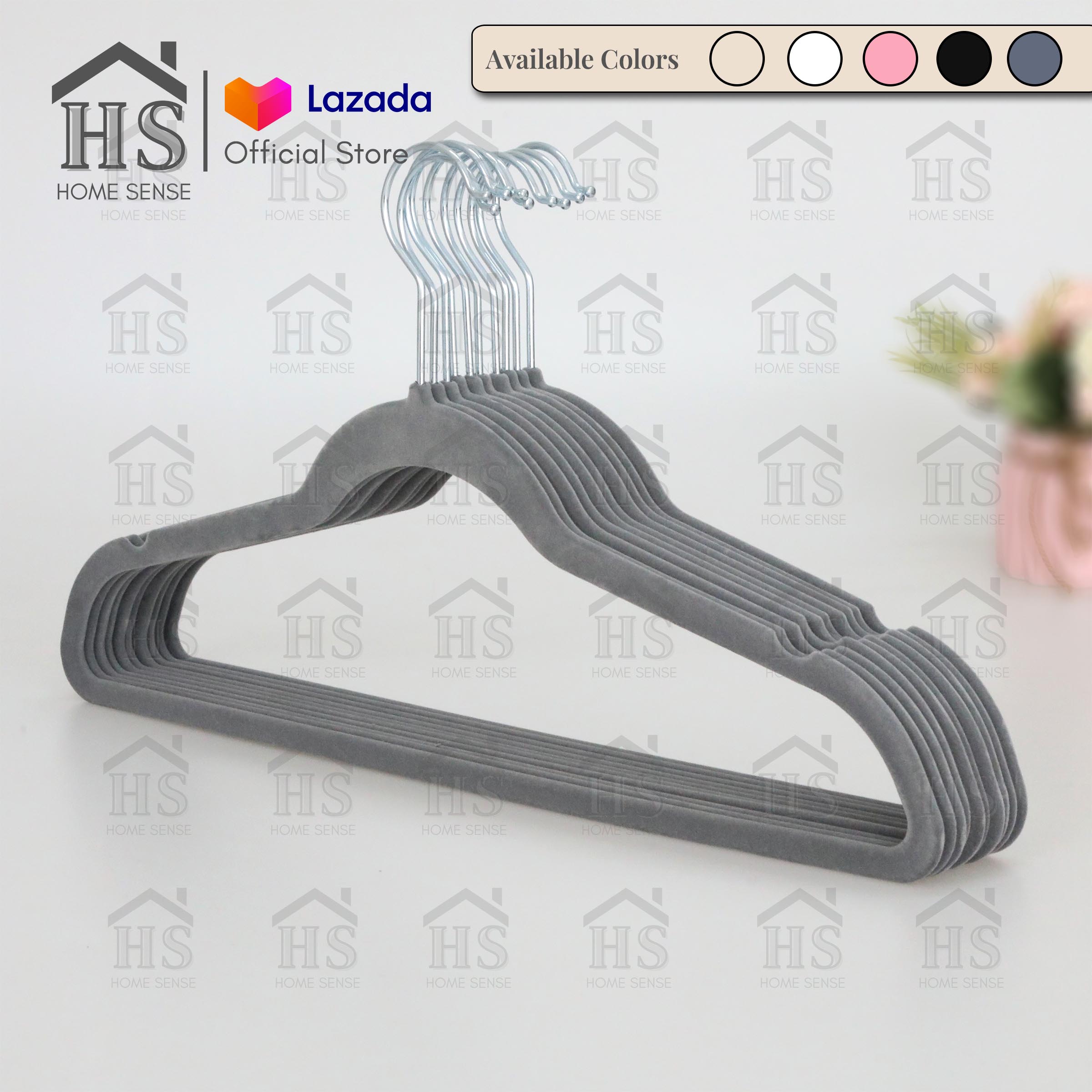 HS 25 / 50 Pack Velvet Hanger Elegant Design - Premium Velvet Hanger by ...
