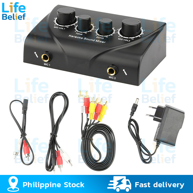 Pro Portable Mini Digital Audio Sound Karaoke Echo Mixer System Machine ...