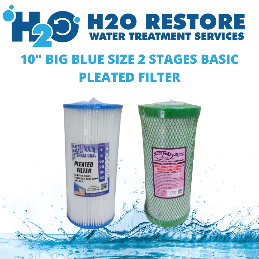 Water Filter Purifier Replacement For 10" x 4.5" Big Type 2 Stages ...