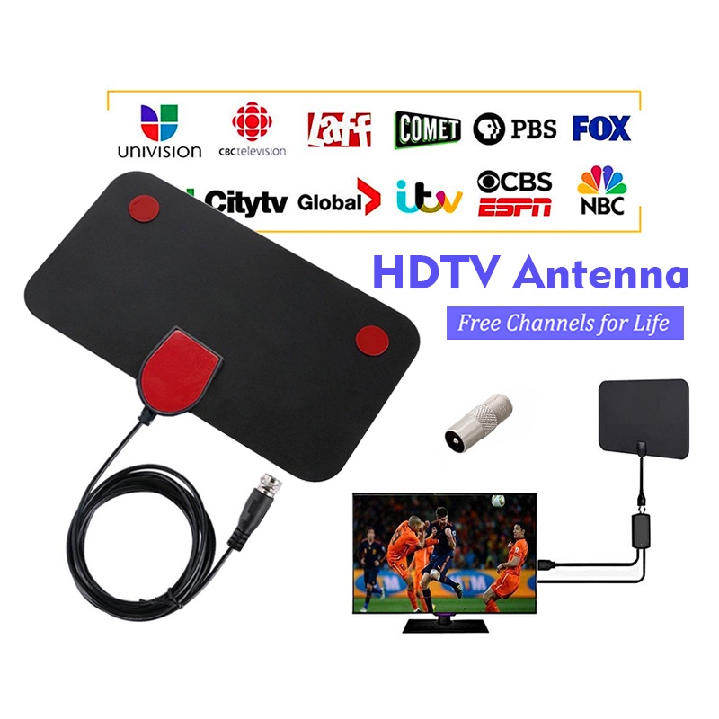 จัดส่งฟรี CODเสาอากาศทีวี HD เสาอากาศทีวีดิจิตอลเสาอากาศทีวี1080P HDTV ...