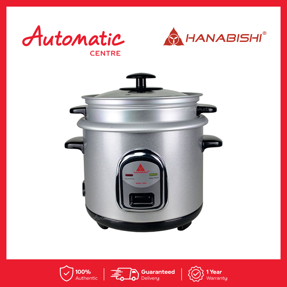Hanabishi HRC-10SS 5C 1 Liter 5 Cups Rice Cooker with Automatic rice ...