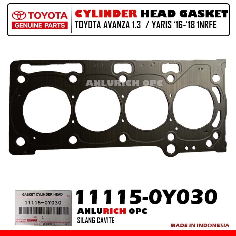 TOYOTA GENUINE PARTS CYLINDER HEAD GASKET for TOYOTA AVANZA 1.3 / YARIS ...
