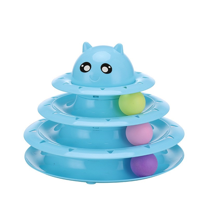 Snapshott Pet Winky Cat Three-Level Tower of Tracks Pet Play Toy Pet ...