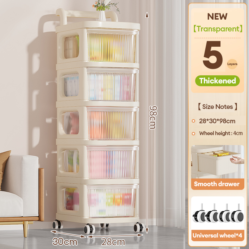 STON Multi-layer Drawer Trolley Cart Organizer Home Storage Container ...