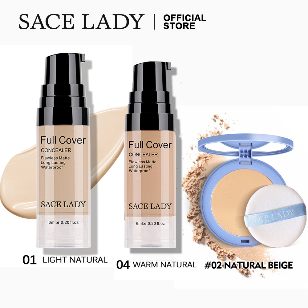 Sace lady 3PCS/SET Makeup Sets Longwear Liquid Foundation Matte Oil ...